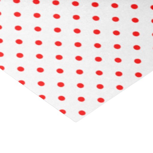 Tiny Red Polka Dots Tissue Paper | Zazzle