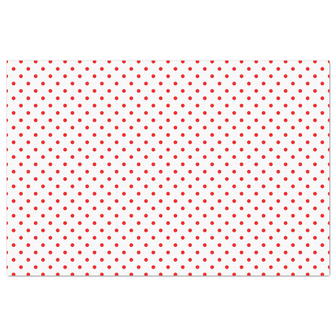 Tiny Red Polka Dots Tissue Paper | Zazzle