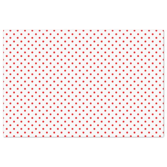Tiny Red Polka Dots Tissue Paper | Zazzle.com