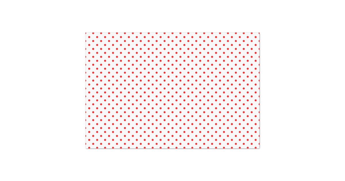 Tiny Red Polka Dots Tissue Paper | Zazzle