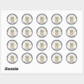 Tiny Toes: Happy 1st Birthday Round Sticker | Zazzle