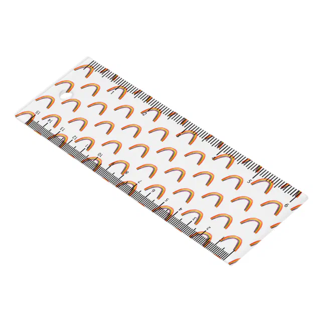 Tiny Watercolor Rainbows CUSTOMIZED Ruler | Zazzle