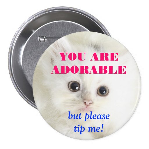 TIP BUTTON | Zazzle