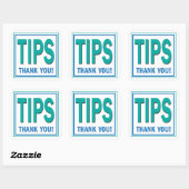 Tip Jar Thank You sticker | Zazzle