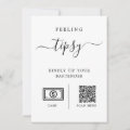 Tip Your Bartender Sign, Wedding Bar Tip Sign Invitation | Zazzle