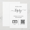 Tip Your Bartender Sign, Wedding Bar Tip Sign Invitation | Zazzle