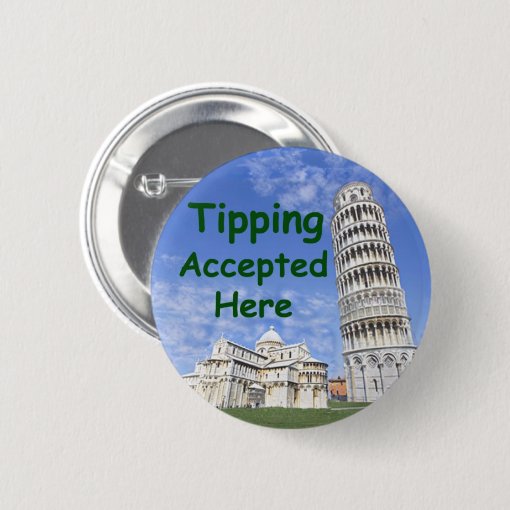 Tipping Accepted Here Button | Zazzle