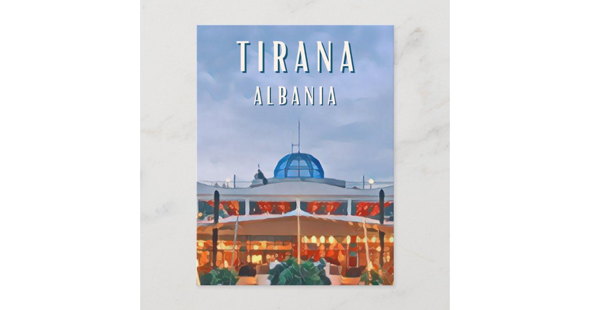 Tirana, the lively capital of Albania Postcard | Zazzle