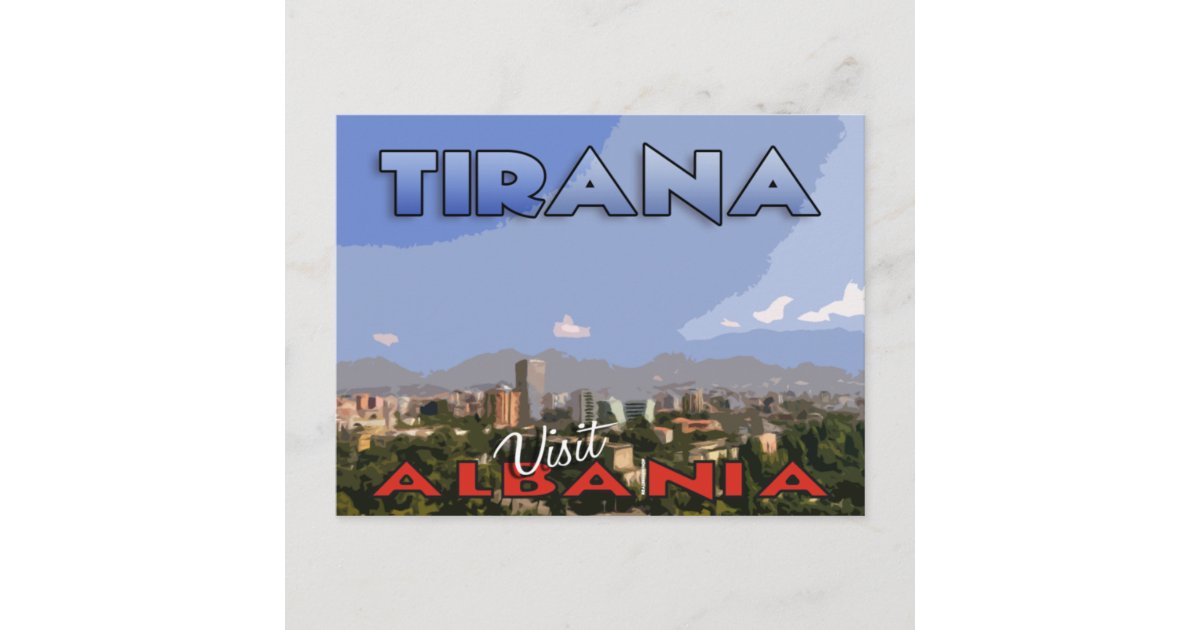 Tirana, Visit Albania Postcard | Zazzle