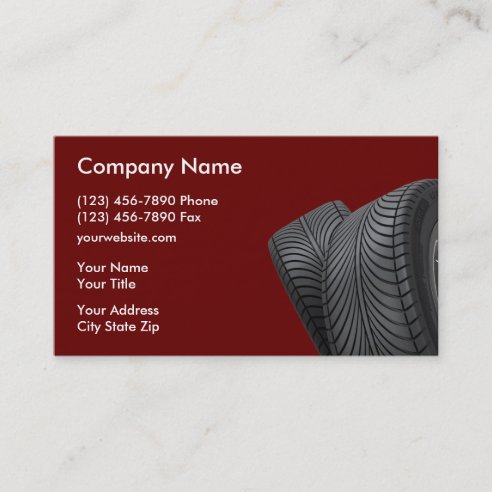 Tire Tread Business Cards - Business Card Printing | Zazzle