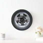 tire and rim wall clock | Zazzle