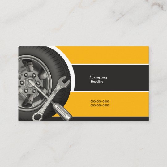 Tire Repair Business Card | Zazzle.com