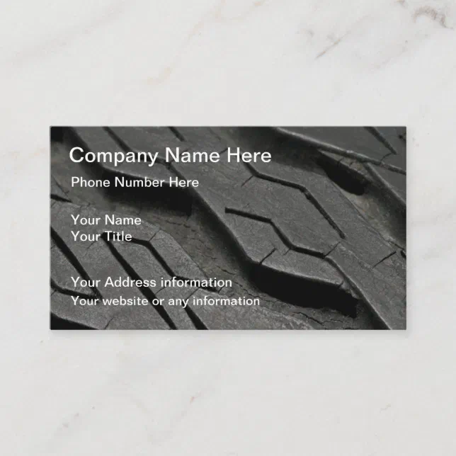Tire Treat Background Automotive Theme Business Card | Zazzle