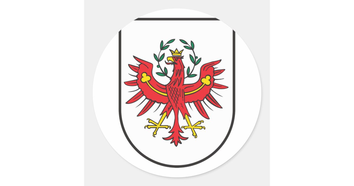 Tirol Wappen, Austria Classic Round Sticker | Zazzle