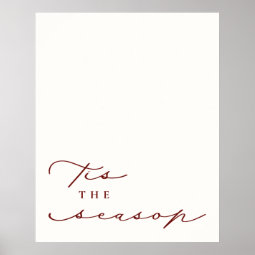 ‘Tis the Season Christmas Holiday Poster | Zazzle