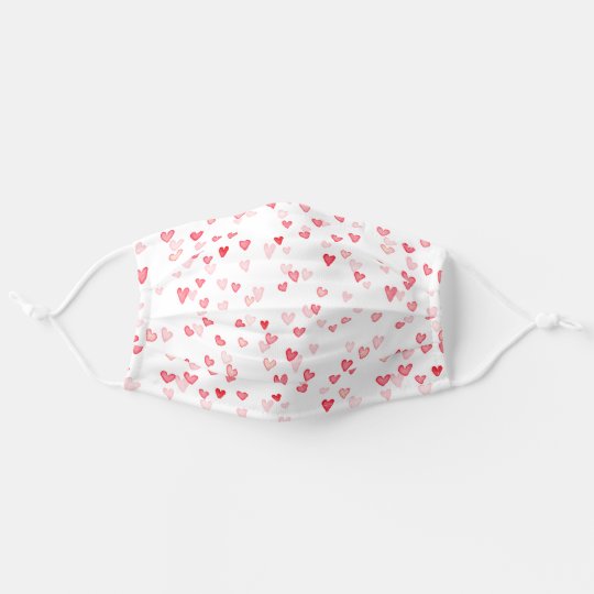 Tissue Hearts Face Mask | Zazzle.com