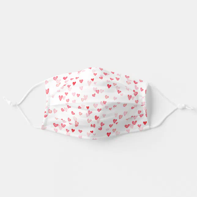 Tissue Hearts Face Mask | Zazzle