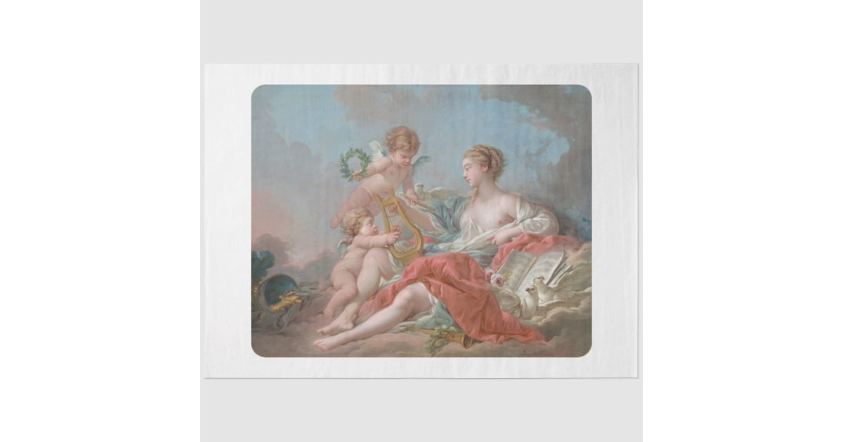 TISSUE PAPER : ALLEGORY OF MUSIC : BOUCHER : 1770 | Zazzle