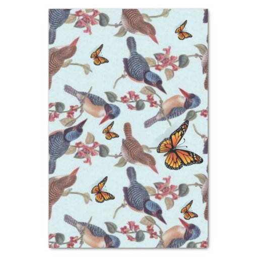 Tissue Paper, Butterfly Birds Tissue Paper | Zazzle