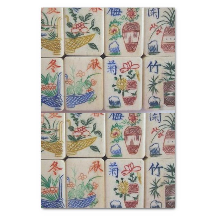 Tissue Paper Mahjong | Zazzle.com