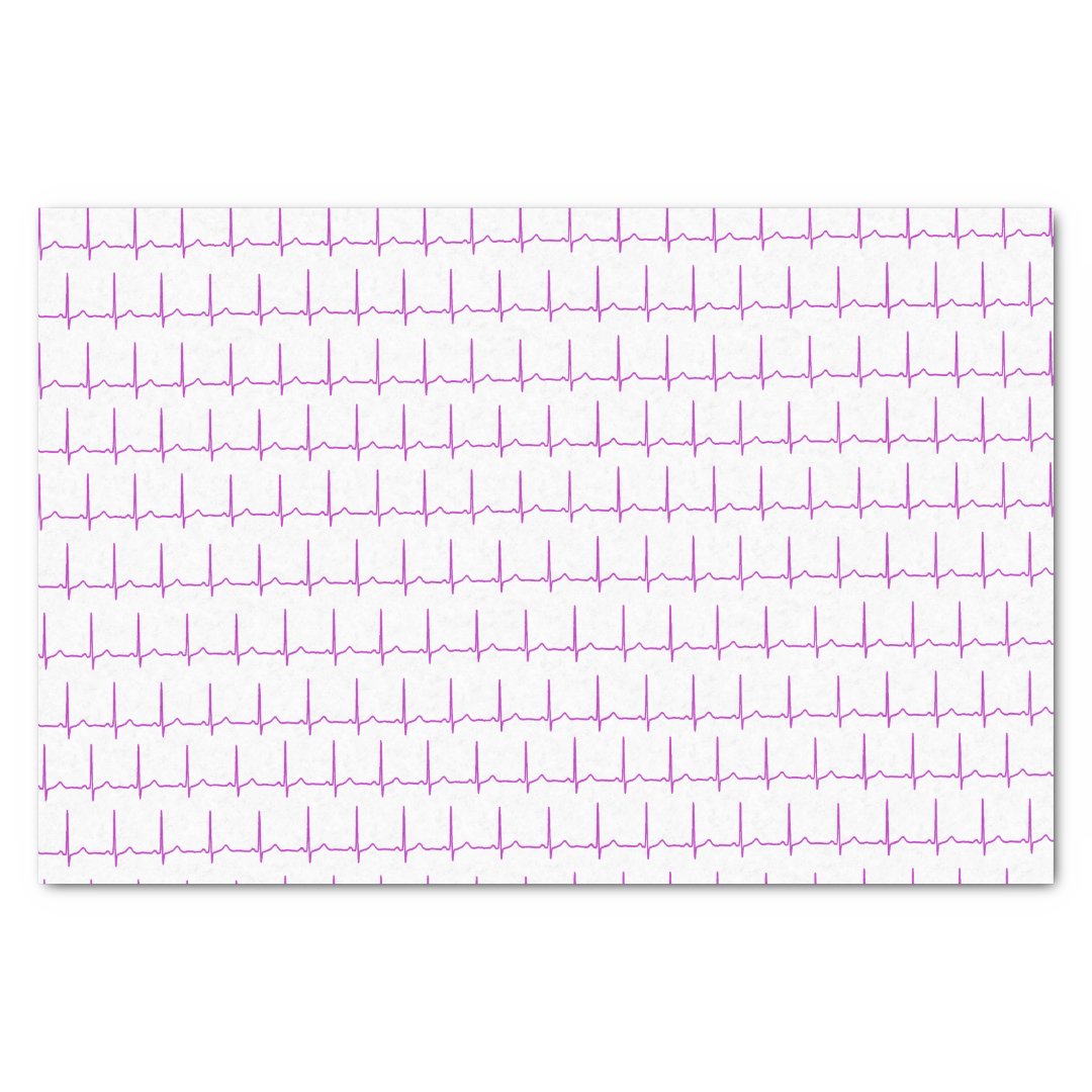 Tissue paper - Normal Sinus Rhythm (EKG) | Zazzle