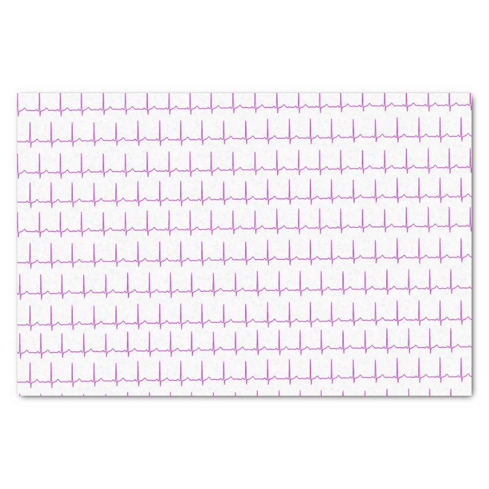 Tissue paper - Normal Sinus Rhythm (EKG) | Zazzle.com