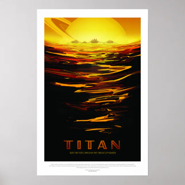 Titan, Travel Poster | Zazzle