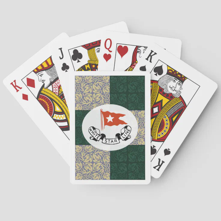 Titanic Carpet Playing Cards (First Class Carpet) | Zazzle