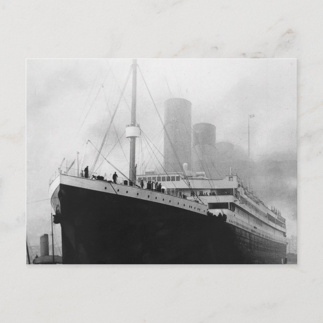 Titanic in dock in Southampton Postcard | Zazzle