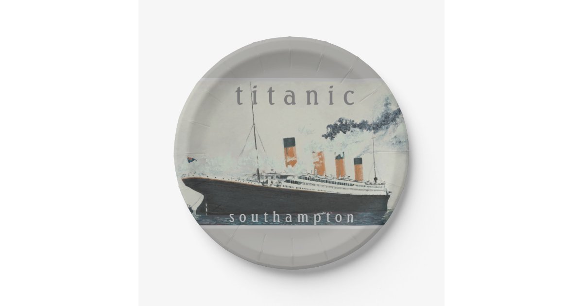 TITANIC Party Paper Plates | Zazzle