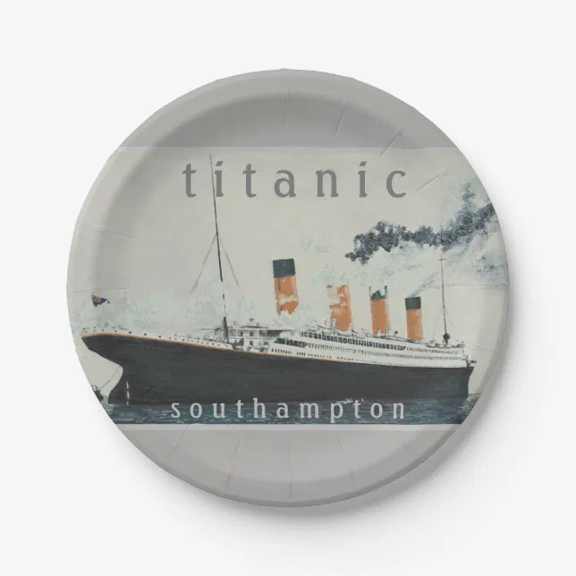 TITANIC Party Paper Plates | Zazzle