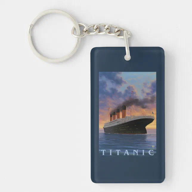 Titanic SceneWhite Star Line Keychain | Zazzle