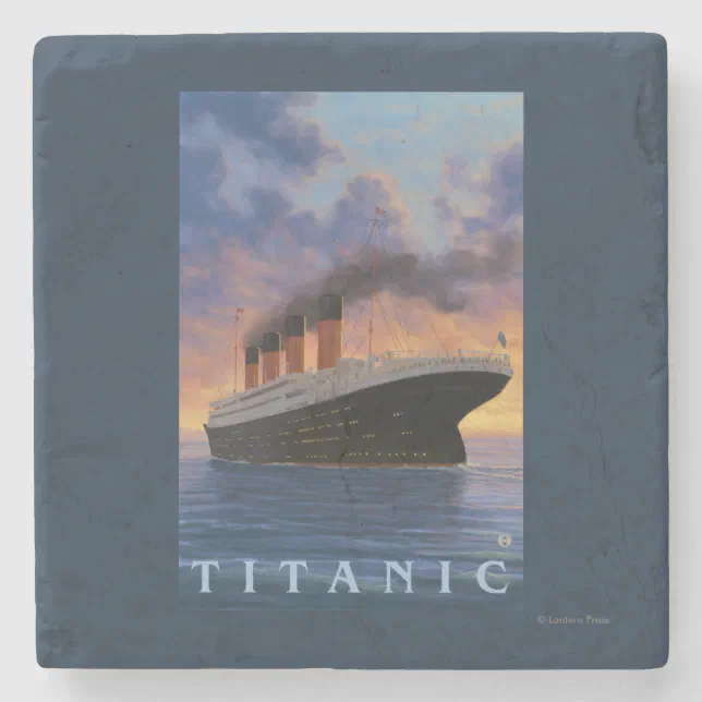 Titanic SceneWhite Star Line Stone Coaster | Zazzle