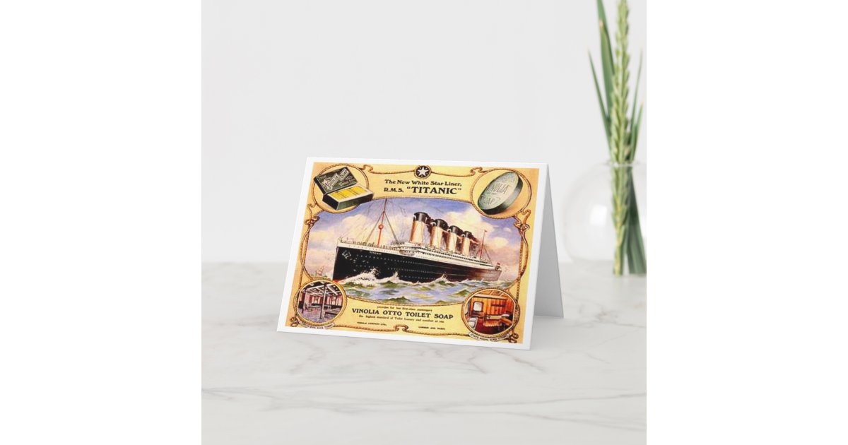 Titanic Soap Card | Zazzle