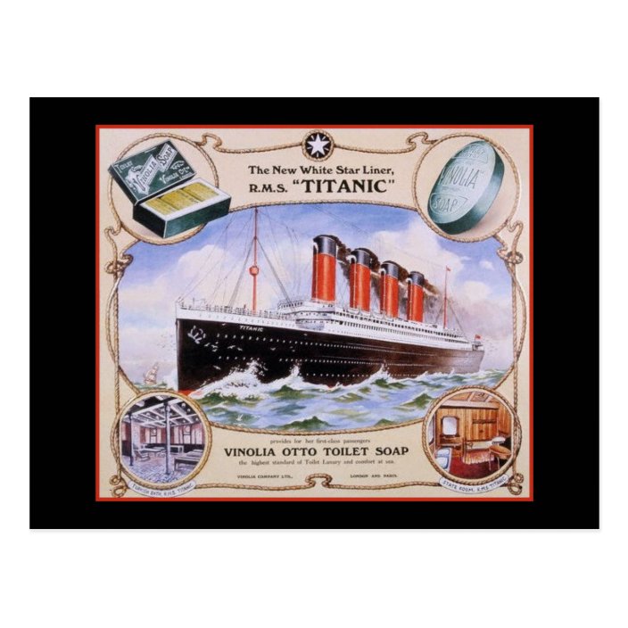Titanic Soap Label Postcard | Zazzle.com