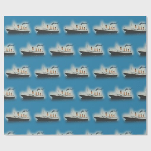 Titanic Vintage Maritime White Star Line Ship Wrapping Paper | Zazzle