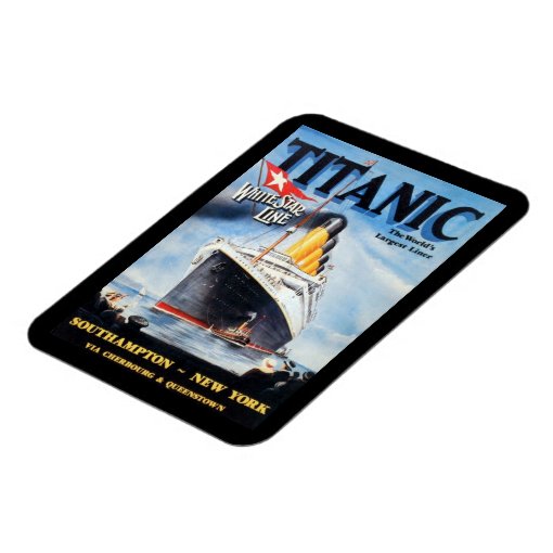 Titanic White Star Line - World's Largest Liner Magnet | Zazzle