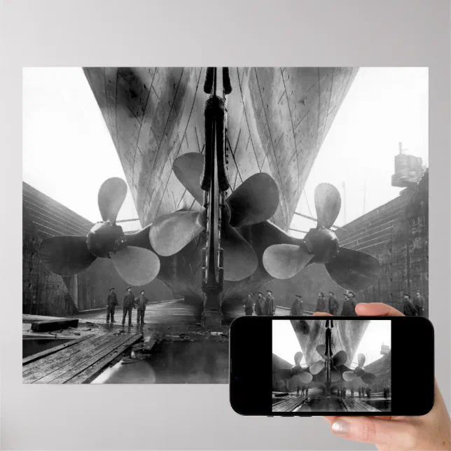 Titanic's propellers poster | Zazzle