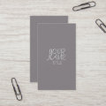 Titanium Freehand Simple Business Card | Zazzle