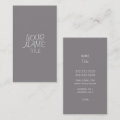 Titanium Freehand Simple Business Card | Zazzle