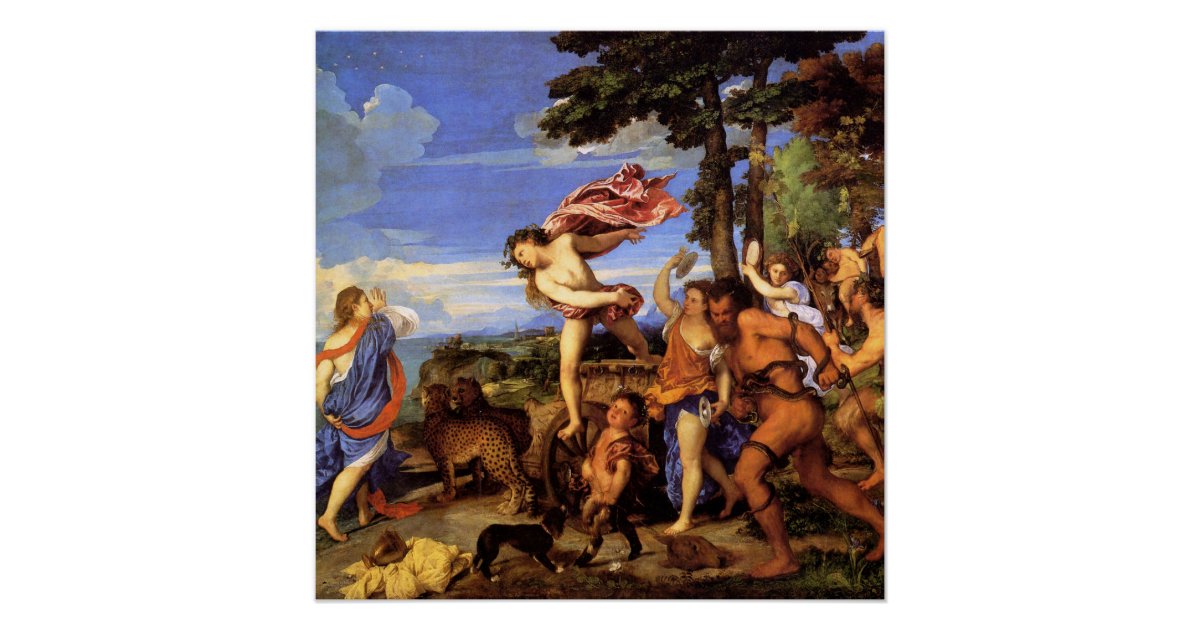 Titian Bacchus And Ariadne Poster Zazzle