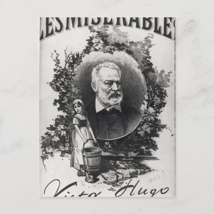 Titlepage first edition of 'Les Miserables' Postcard | Zazzle.com