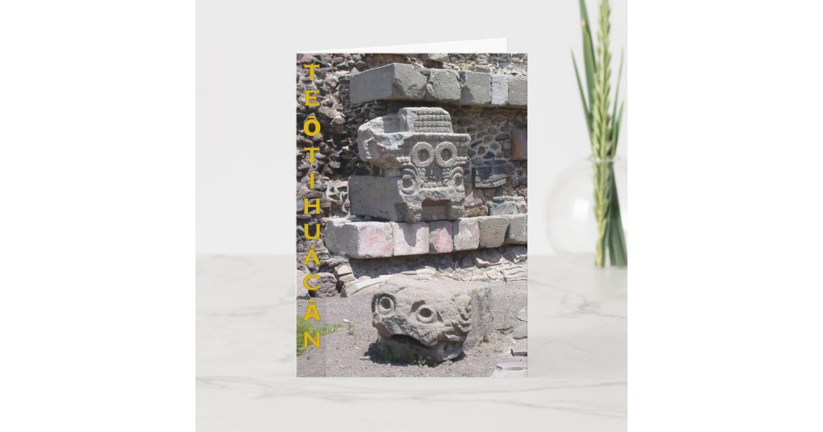 Tláloc, Teōtihuácān, Mexico - card | Zazzle