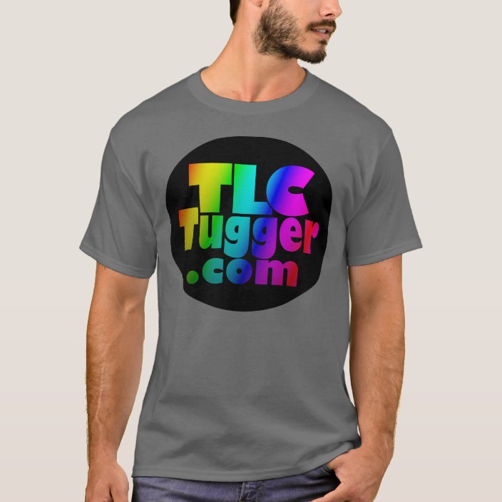 TLC Tugger Logo - rainbow in black oval T-Shirt | Zazzle.com