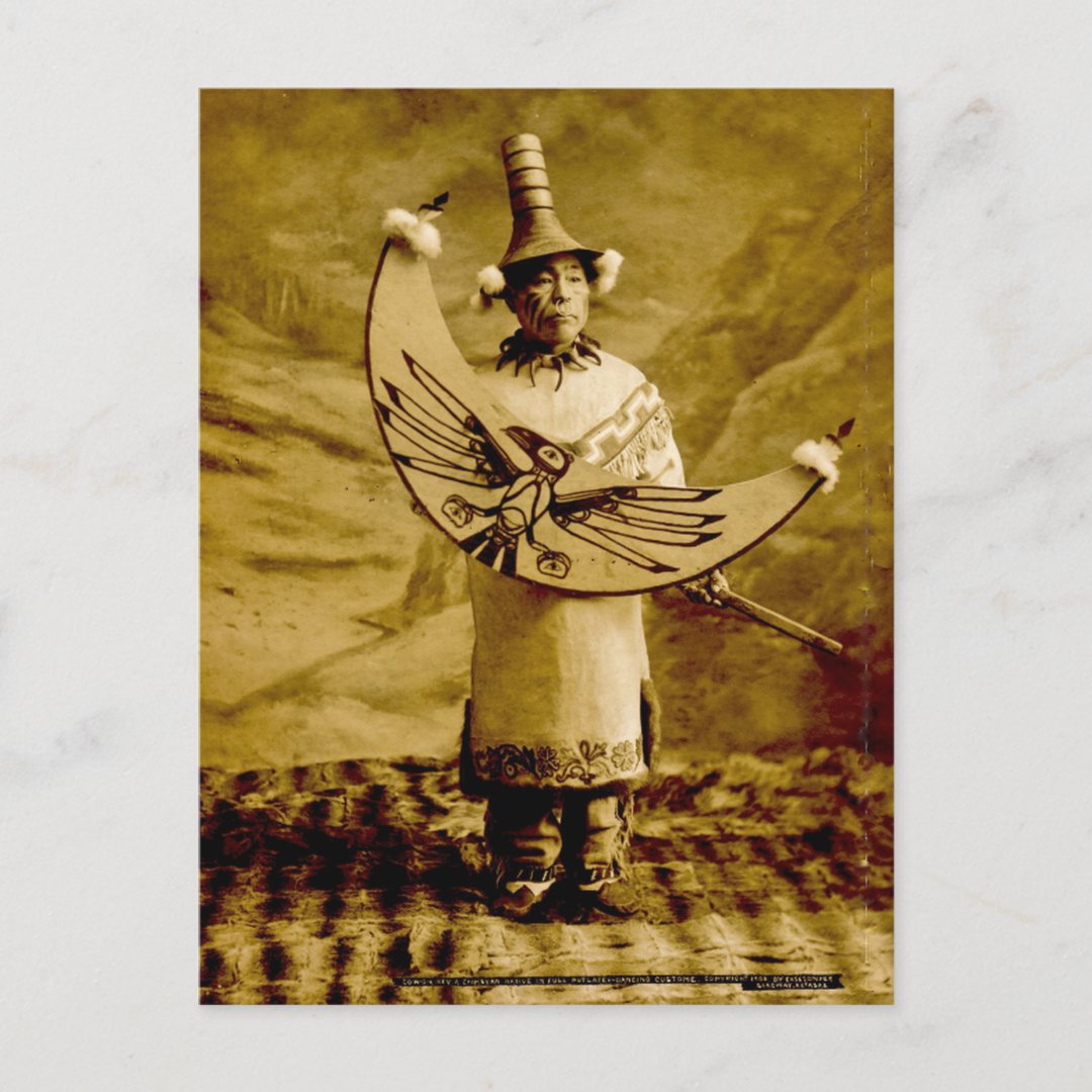 Tlingit Indian Skagway Alaska Vintage Postcard | Zazzle