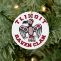 Tlingit Raven Clan Ceramic Ornament | Zazzle