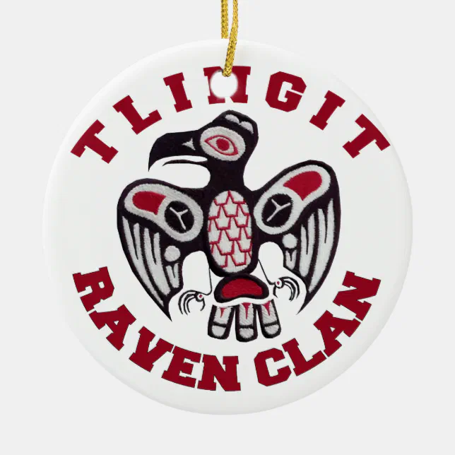 Tlingit Raven Clan Ceramic Ornament | Zazzle