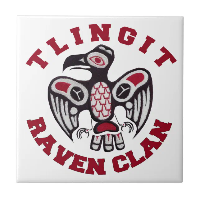 Tlingit Raven Clan Tile | Zazzle