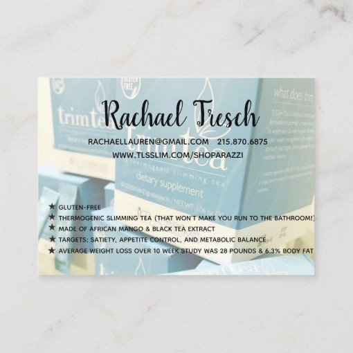 TLS TRIM TEA BUSINESS CARDS | Zazzle
