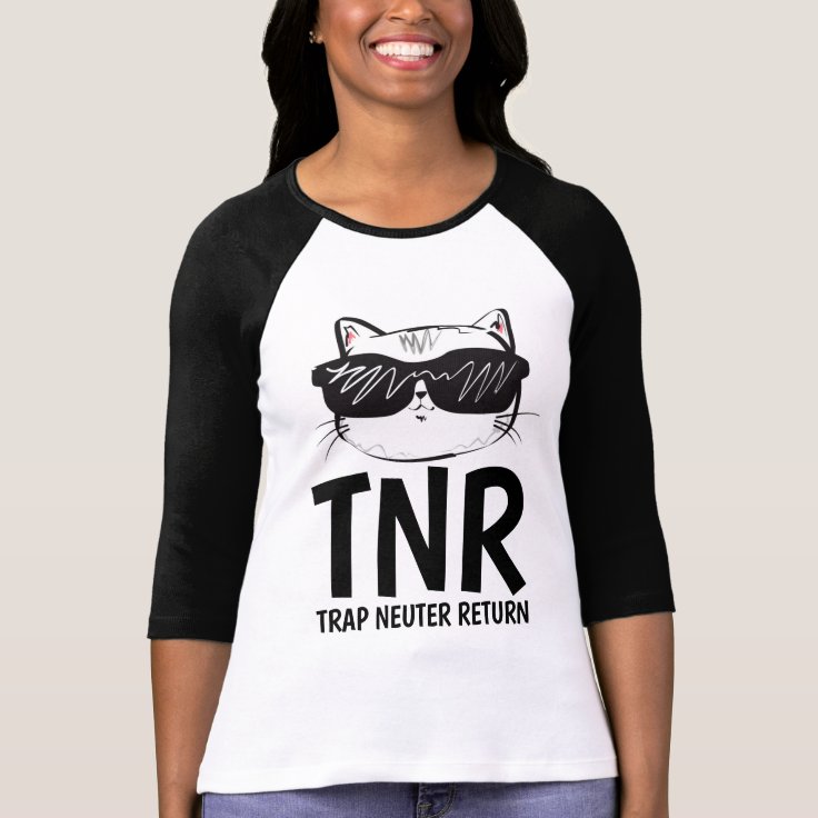 TNR TRAP NEUTER RETURN Cat-T-shirts T-Shirt | Zazzle